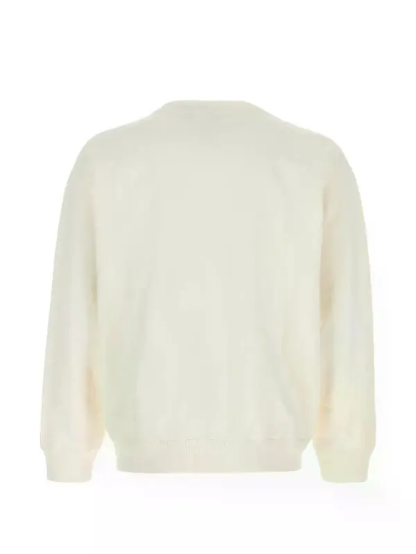 Sporty & Rich Embroidered Crew Neck Sweatshirt - White