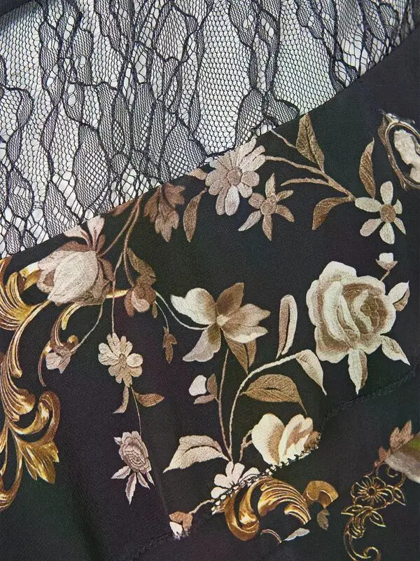 Camilla Flamenco Folklore Frill Paneled Maxi Dress
