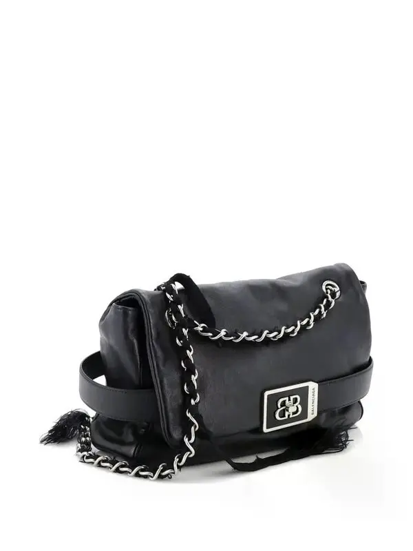 Balenciaga Modu Chain Flap Bag Leather Medium Shoulder Bag