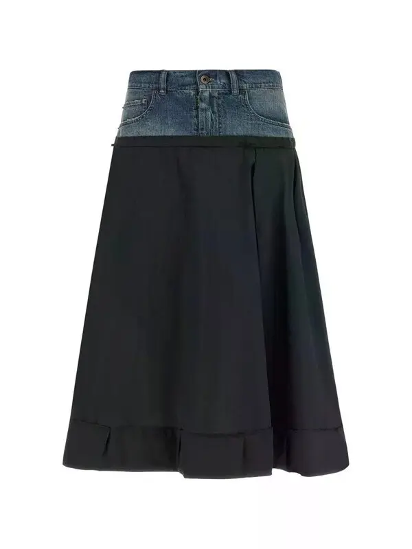 MAISON MARGIELA Denim Insert Midi Skirt