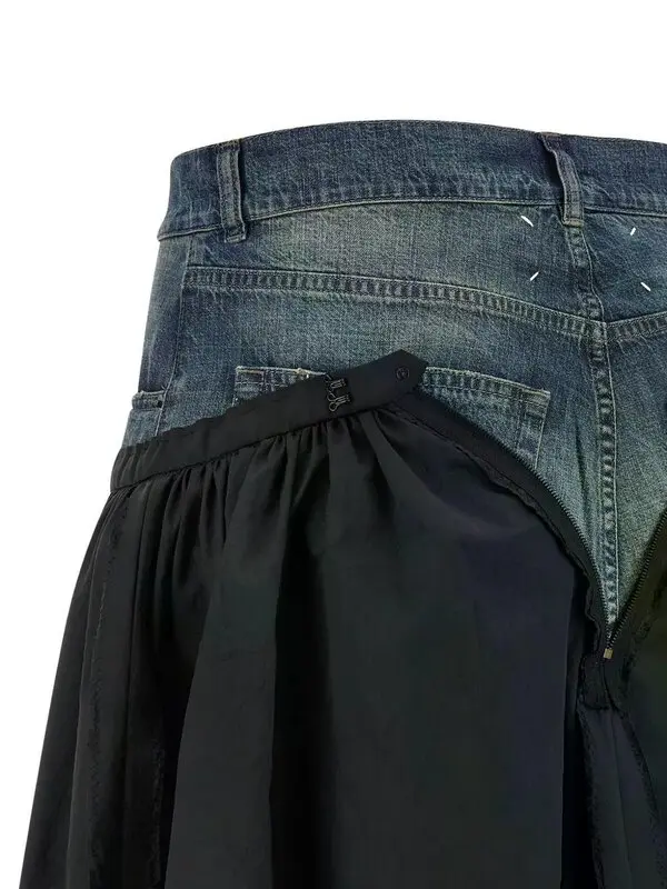 MAISON MARGIELA Denim Insert Midi Skirt