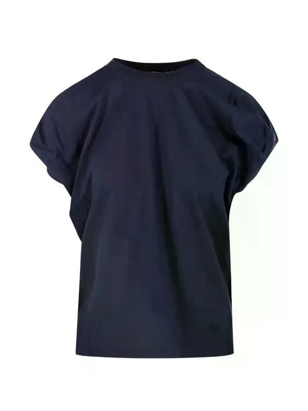 NUDE Ruched T-shirt - Blue