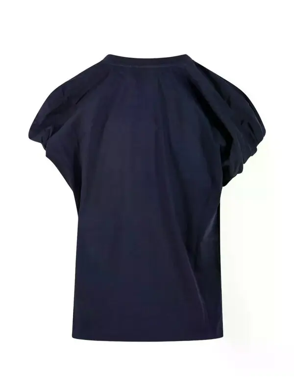 NUDE Ruched T-shirt - Blue