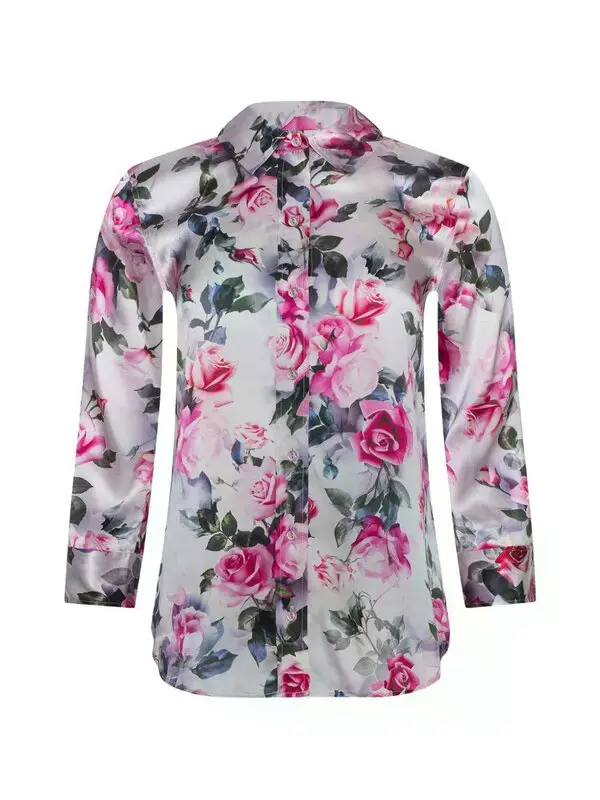 L'AGENCE Dani Floral Print Shirt