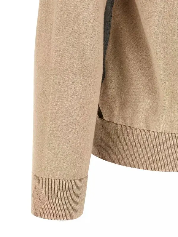 BALLANTYNE V-neck Argyle Jacquard Cardigan