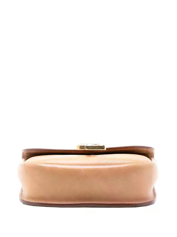 Saint Laurent Kaia Leather Crossbody Bag - Brown
