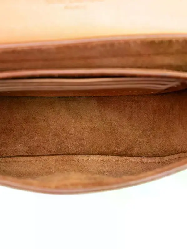 Saint Laurent Kaia Leather Crossbody Bag - Brown