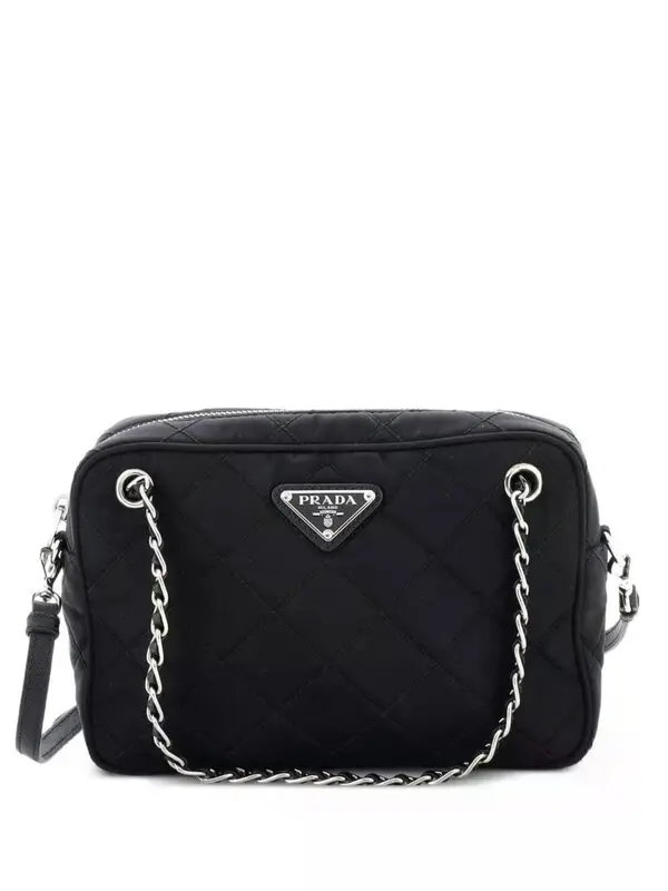 Prada Quilted Tessuto Small Shoulder Bag