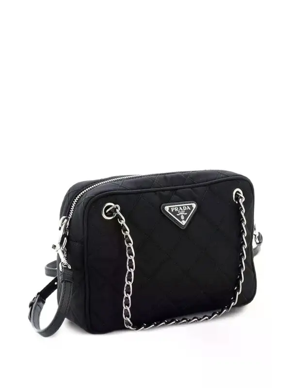 Prada Quilted Tessuto Small Shoulder Bag