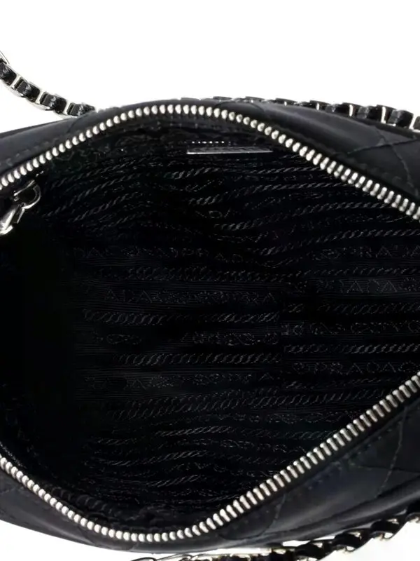 Prada Quilted Tessuto Small Shoulder Bag