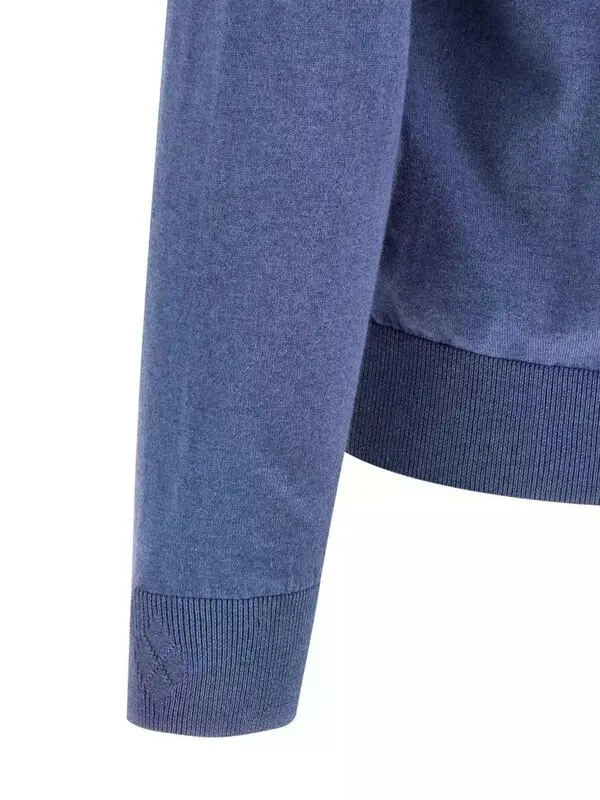 BALLANTYNE V-neck Argyle Cardigan