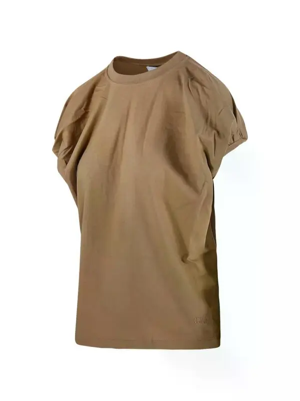 NUDE Gathered T-shirt - Neutrals