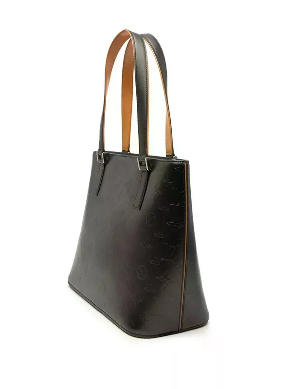 LOUIS VUITTON Monogram Mat Stockton Tote Bag - Grey