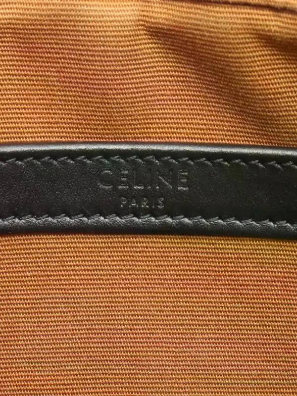 Celine Triomphe Coated Canvas Crossbody Bag - Black