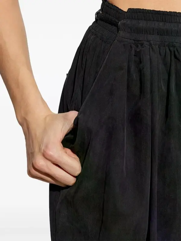 Isabel Marant Étoile Pleated Drawstring Trousers - Black