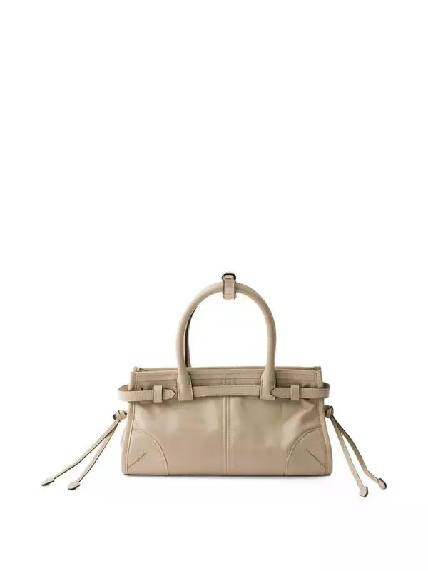 Prada Bonnie Leather Mini Handbag - Neutrals