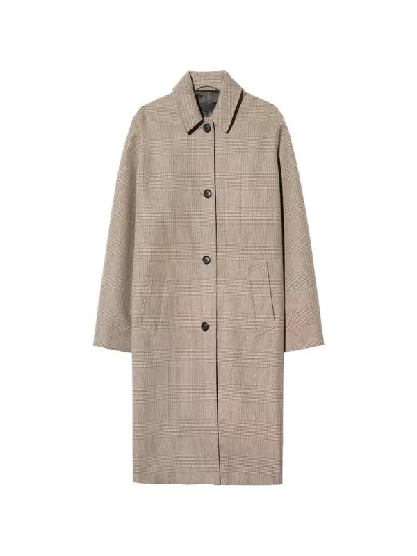 NILI LOTAN Watson Plaid Coat - Neutrals