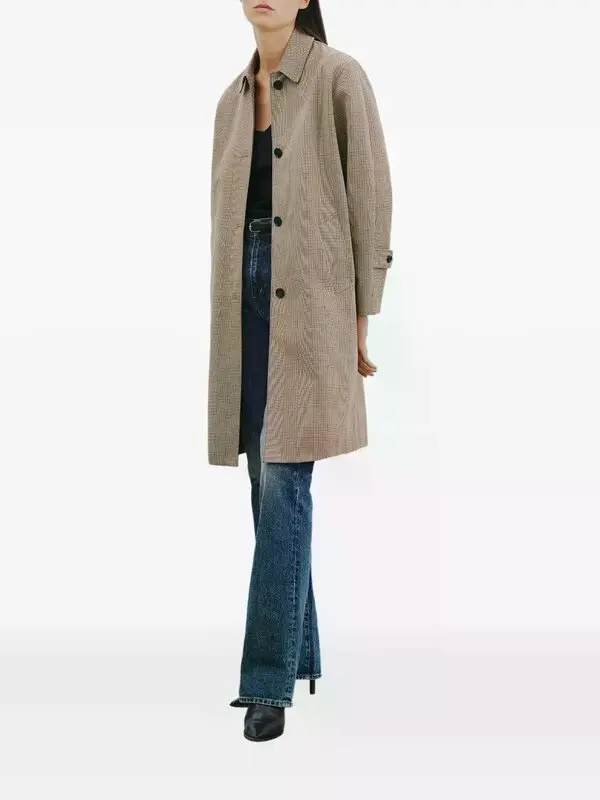 NILI LOTAN Watson Plaid Coat - Neutrals