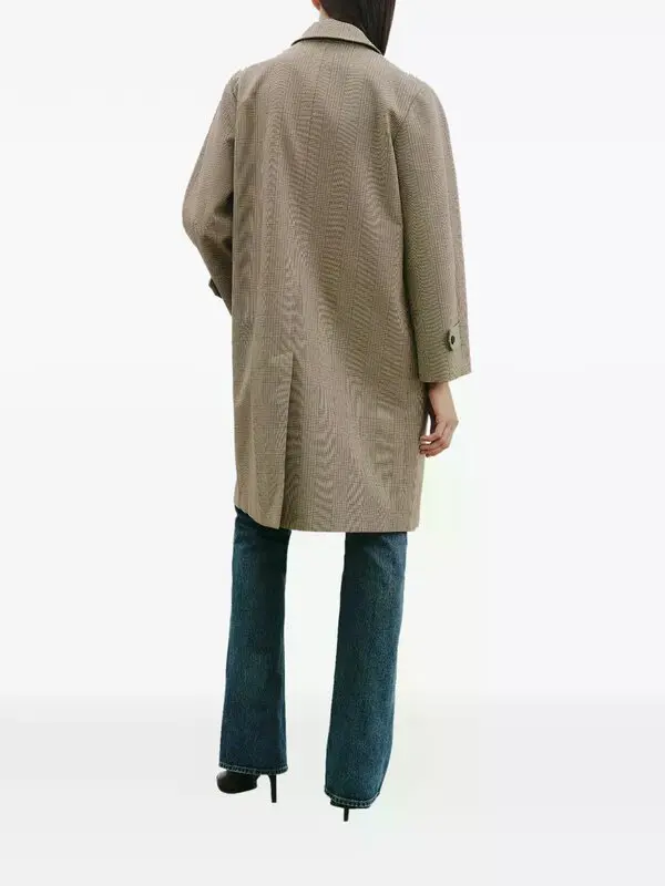 NILI LOTAN Watson Plaid Coat - Neutrals