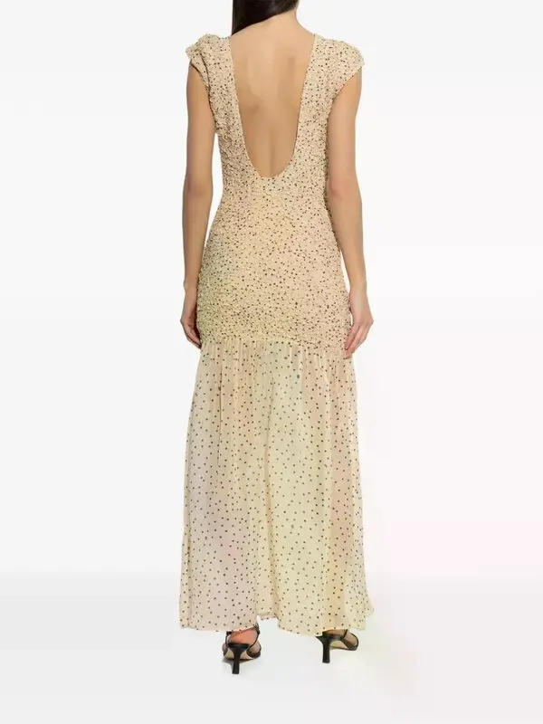 BY MALENE BIRGER Corinna Polka Dot Maxi Dress - Neutrals