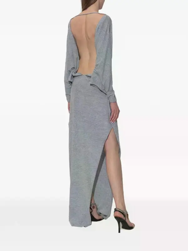 Dsquared2 Open Back Long Sleeve Dress