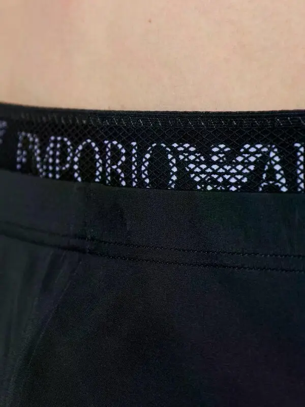 EA7 Logo-waistband Swim Briefs