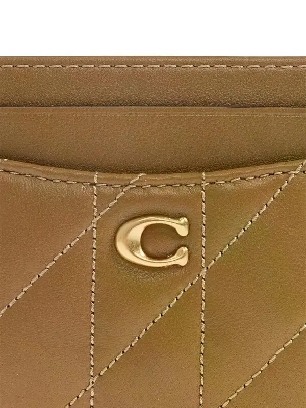 COACH Quilted C Logo Cardholder - Neutrals