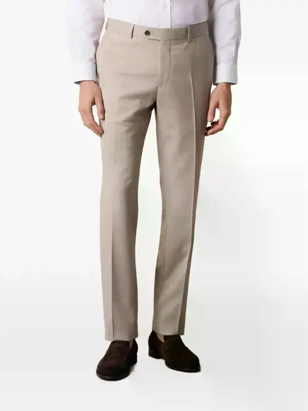 Brooks Brothers Virgin Wool Trousers - Grey