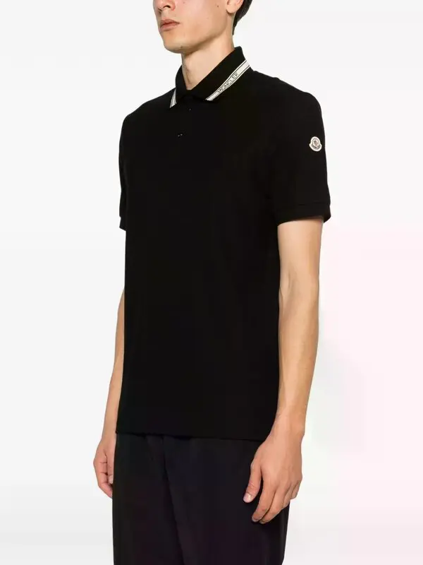 Moncler Logo Collar Polo Shirt