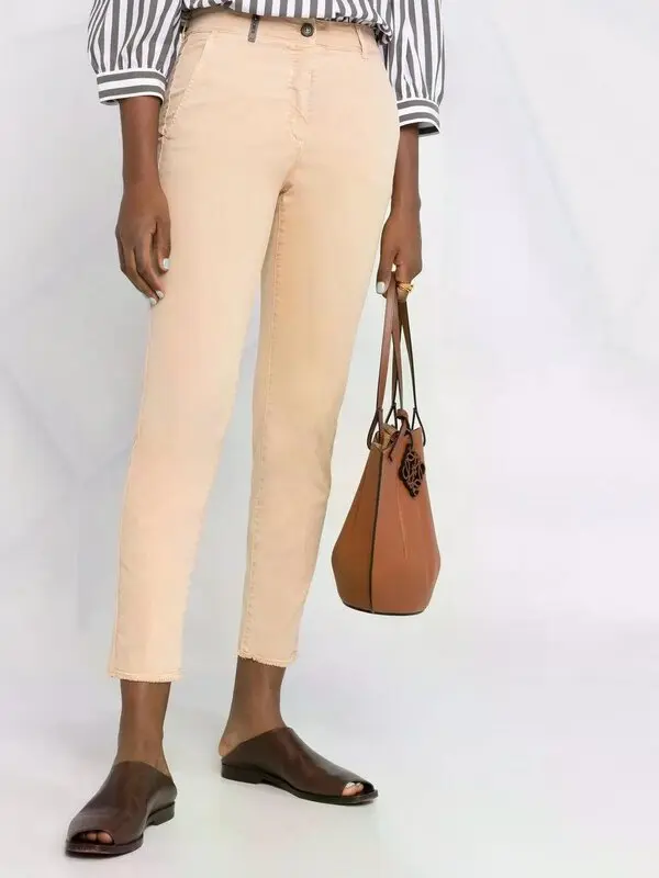 Peserico Cropped Straight-leg Trousers