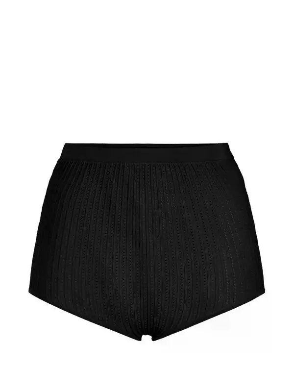 Elisabetta Franchi Knit Shorts - Black