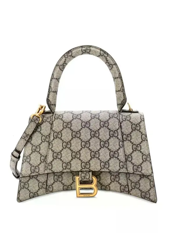 Gucci X Balenciaga The Hacker Project Hourglass Top Handle Bag - Brown