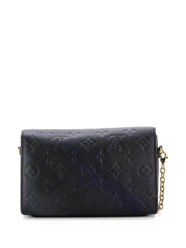 LOUIS VUITTON Vavin Chain Wallet Nm Monogram Empreinte Leather Crossbody Bag - Black