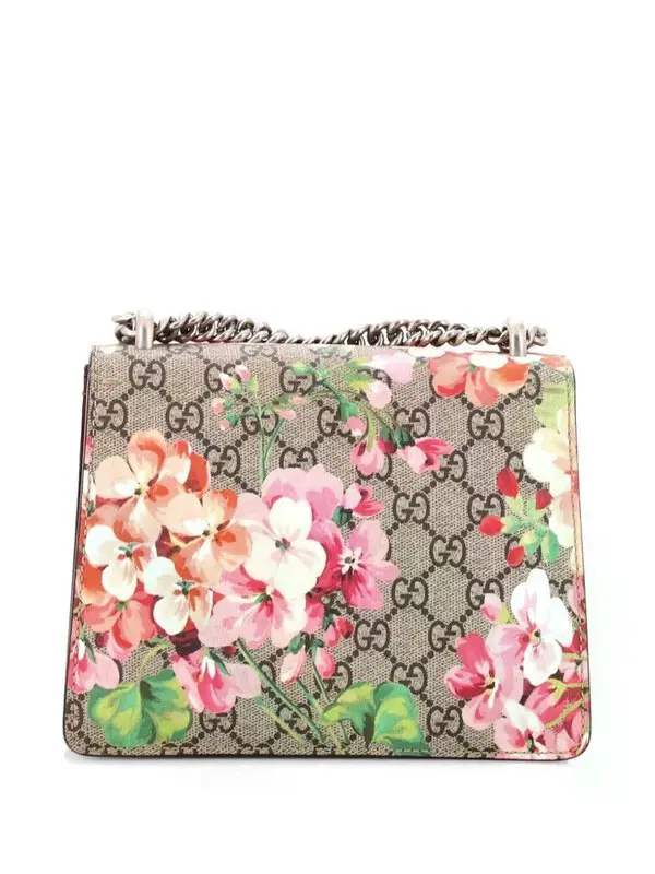 Gucci Blooms Print Gg Coated Canvas Mini Shoulder Bag - Brown