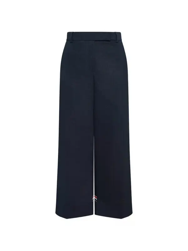 Thom Browne Flat-front Cropped Trousers