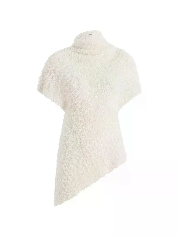Khaite Asymmetrical Textured Top