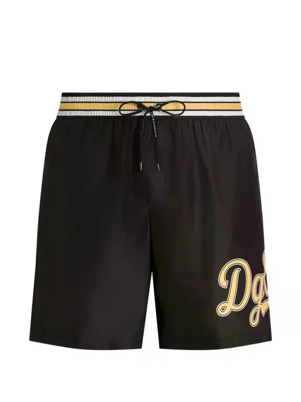 Dolce & Gabbana Medium Swim Boxer Shorts - Black