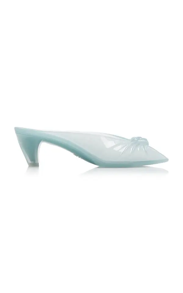 Chloé Jelly Mules With Knot Detailing - Light Blue