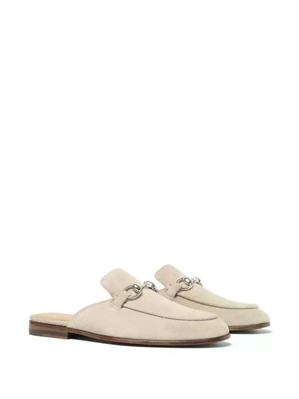 SCAROSSO Serena Suede Horsebit Mules