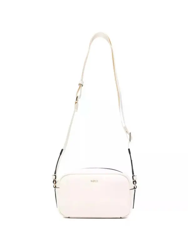 BOSS Mini Shoulder Bag With Logo Lettering - Neutrals
