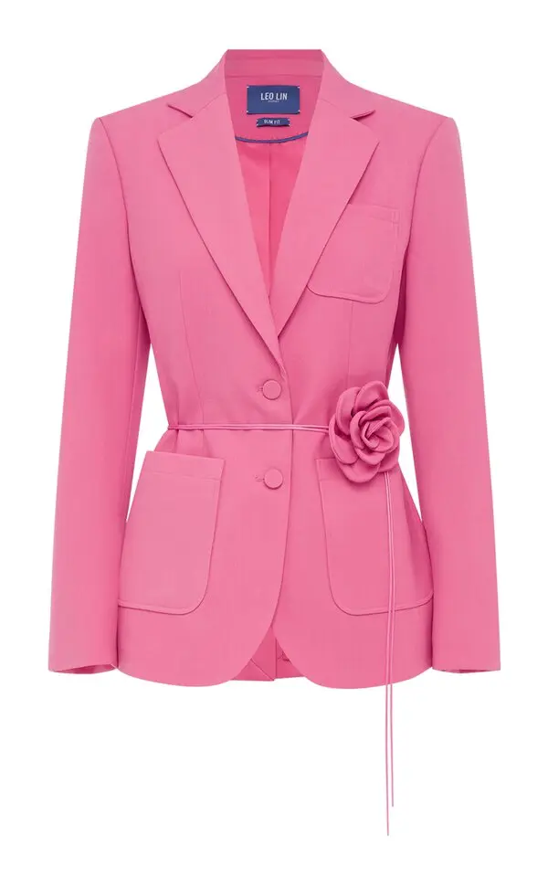 LEO LIN Vesper Tailored Wool-blend Blazer