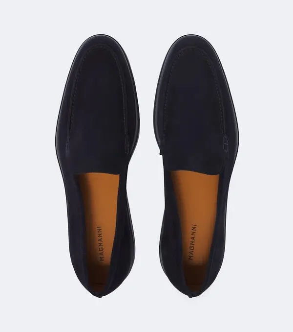 Magnanni Coroa Suede Loafers Azul - Blue