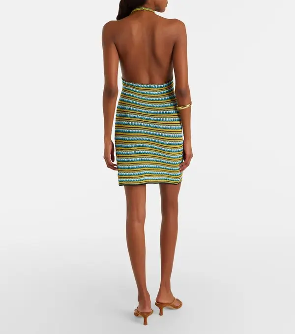 Staud Greta Striped Mini Dress - Multicoloured