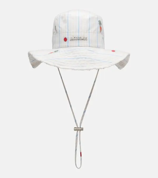 Jacquemus Le Bob Artichaut Striped Bucket Hat - Multicoloured