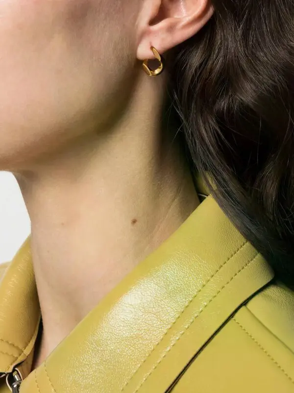 Annelise Michelson Tone Sterling Silver Hoop Earrings - Gold