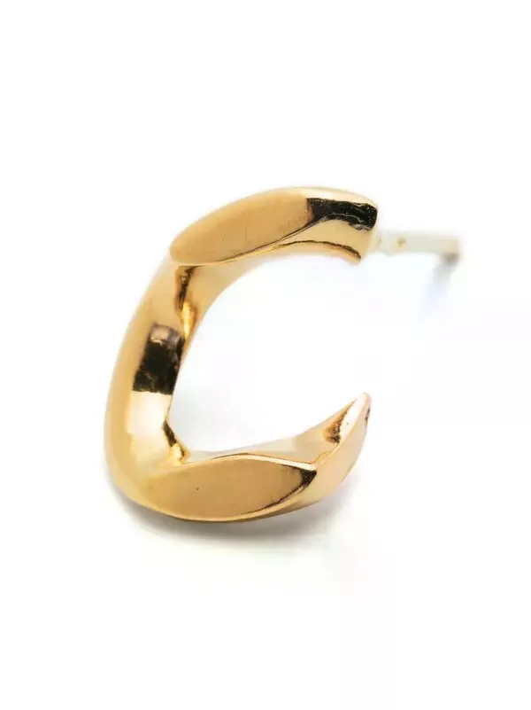 Annelise Michelson Tone Sterling Silver Hoop Earrings - Gold