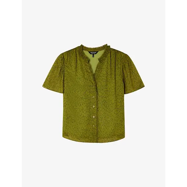 Whistles Abstract Print Woven Blouse - Multi-coloured