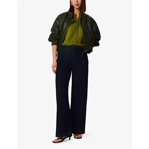 Whistles Dragonfly Abstract-print Woven Blouse