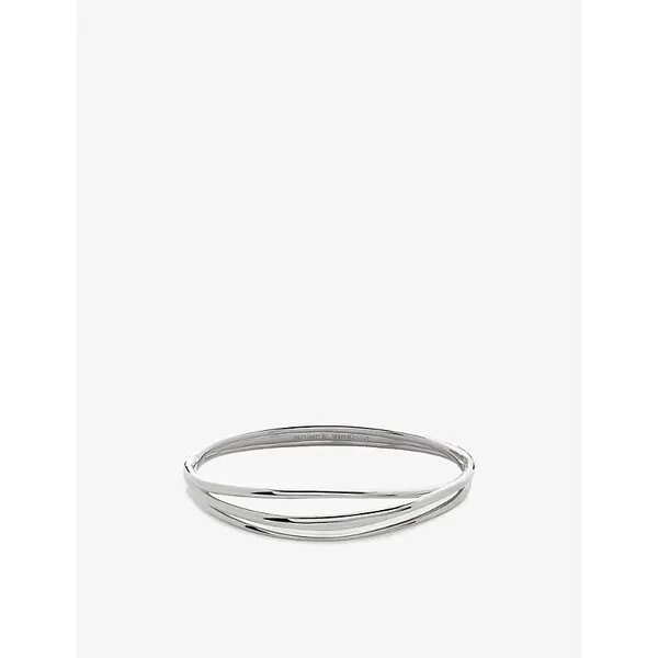 Monica Vinader Nura Wrap Sterling Bangle - Silver