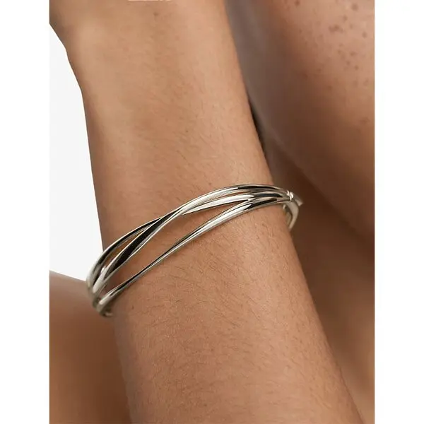 Monica Vinader Nura Wrap Sterling Bangle